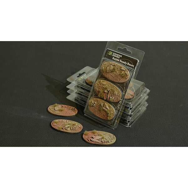 Battle Ready Bases: Badlands- Oval 75mm (x3)- Oval 75mm (x3) – The ...