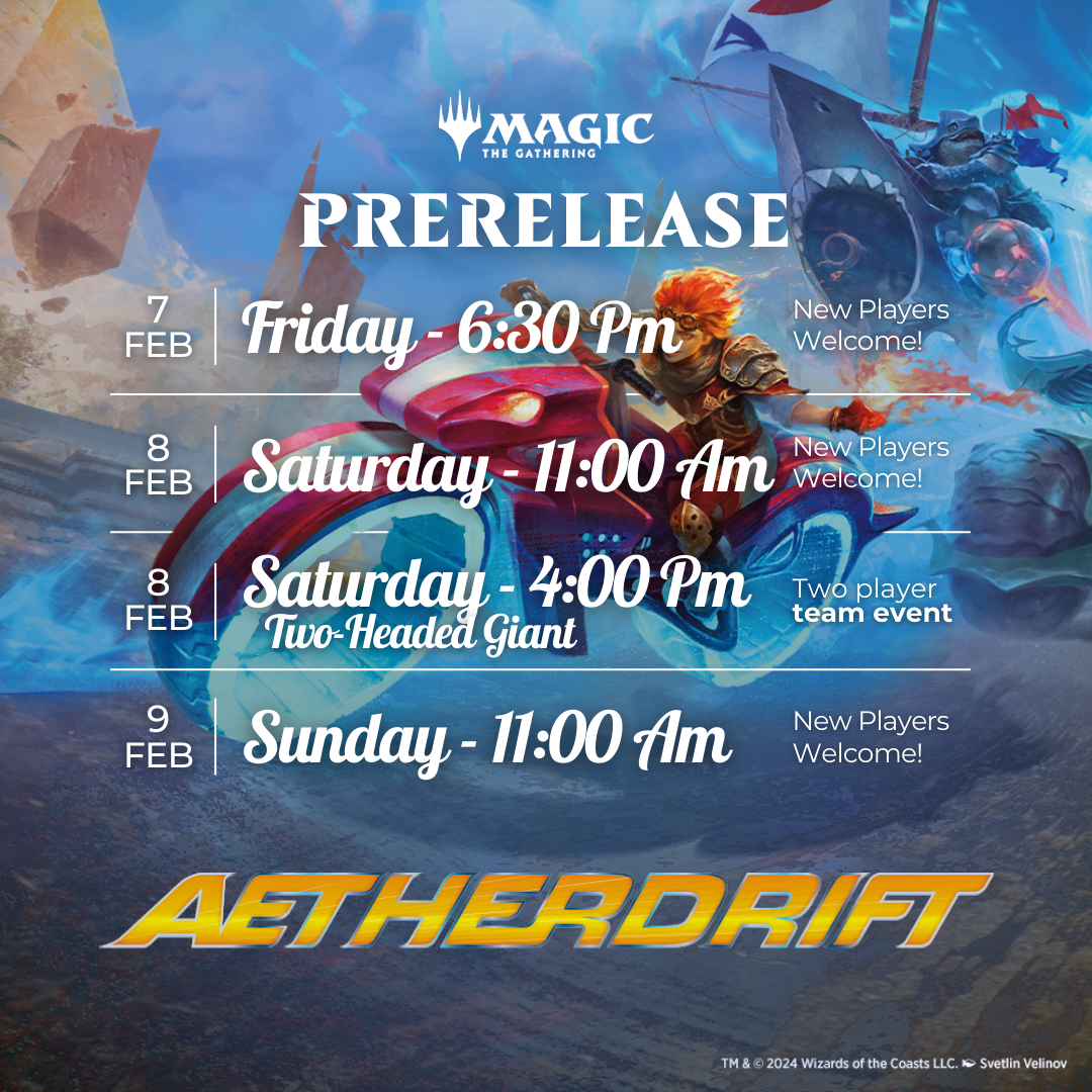 Aetherdrift - Prerelease Entry – The Gaming Guild