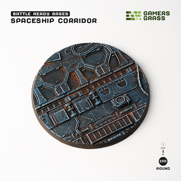 Battle Ready Bases: Spaceship Corridor- Round 100mm (x1)- Round 100mm ...