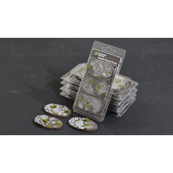 Battle Ready Bases: Temple- Oval 75mm (x3)- Oval 75mm (x3) – The Gaming ...