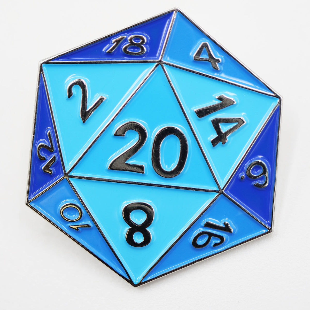 D20 Pin: Blue – The Gaming Guild