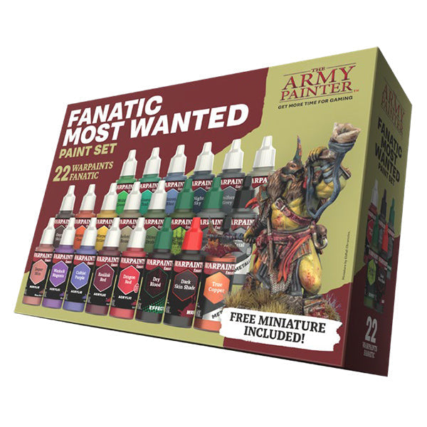 Warpaint: Fanatic Most Wanted Paint Set (22 colors + 1 miniature) – The ...