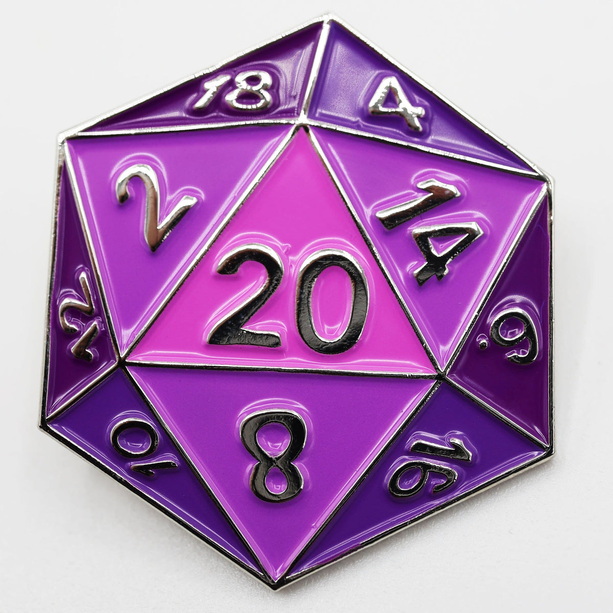 D20 Pin: Purple – The Gaming Guild