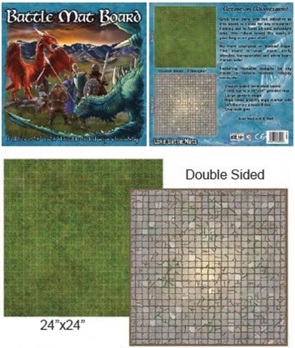 Battle Mats: Battle Mat Board - Grass/Flagstone – The Gaming Guild